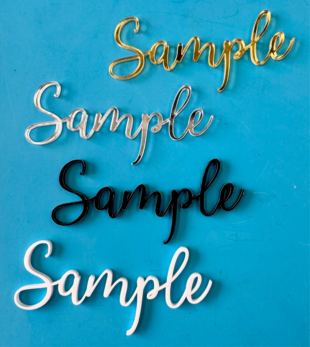 Personalized Acrylic Table Names – B&D Creations